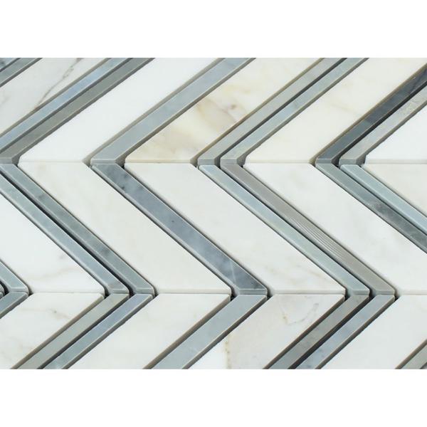 calacatta-gold-polished-marble-large-chevron-mosaic-tile-w-blue-gray ...